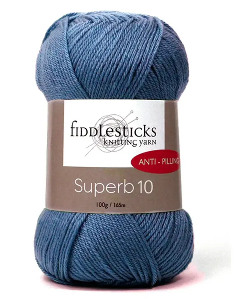 Fiddlesticks Superb 10 - Anti-Pilling Acrylic Yarn - Leongatha Sew and Knit