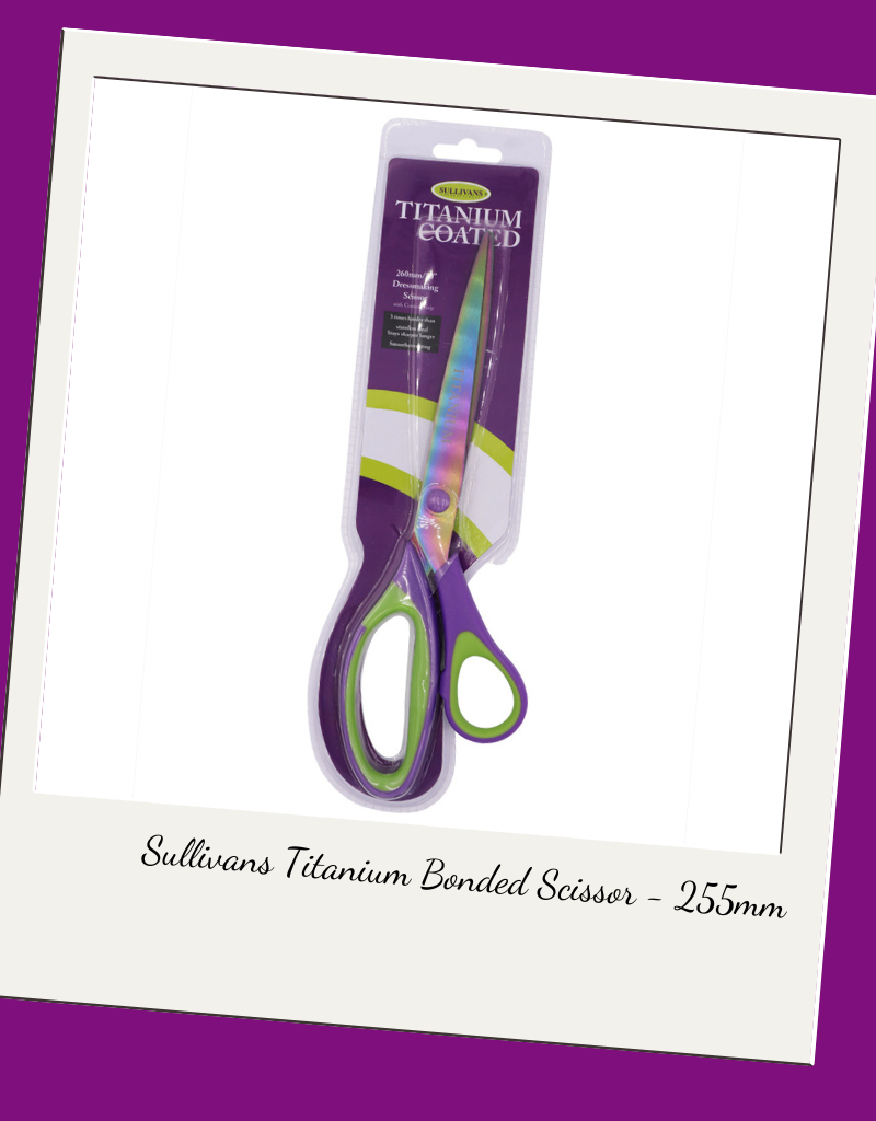 Sullivans Titanium Bonded Scissor - 255mm - Leongatha Sew and Knit