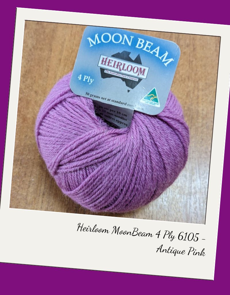 Heirloom MoonBeam 4 Ply - Leongatha Sew and Knit
