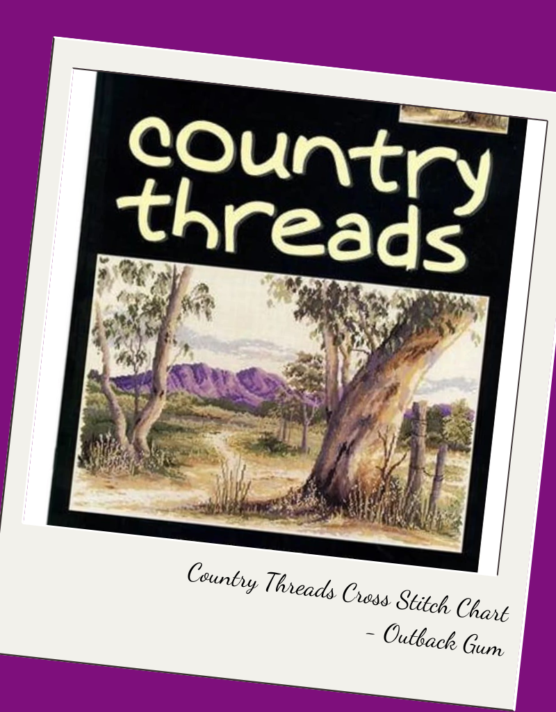 Country Threads Cross Stitch Chart - Outback Gum - Leongatha Sew and Knit