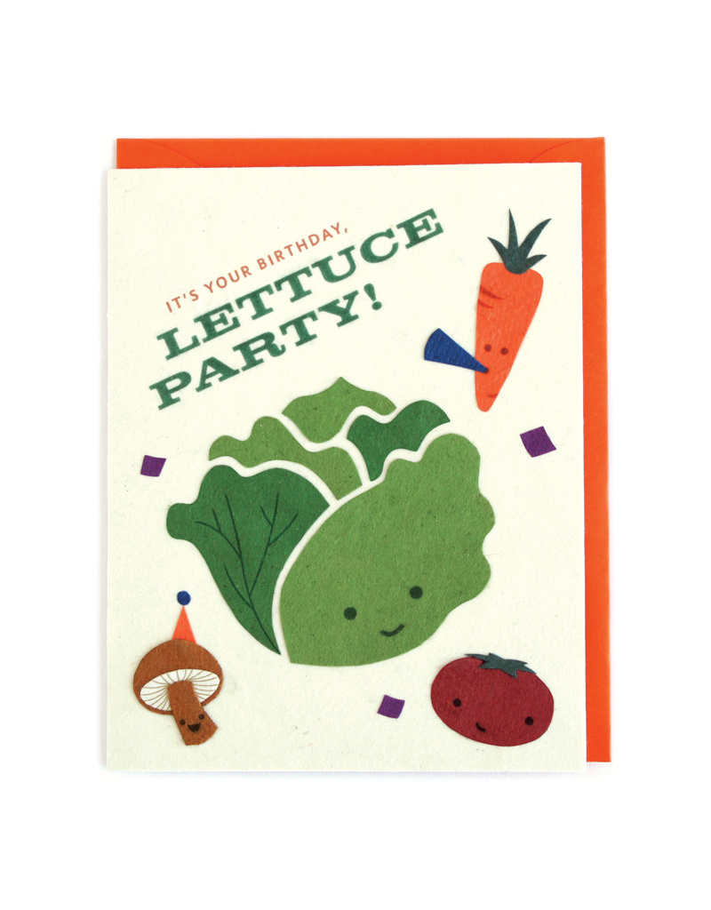 Lettuce Party Birthday Card from HumanKind Fair Trade - HumanKind Fair ...