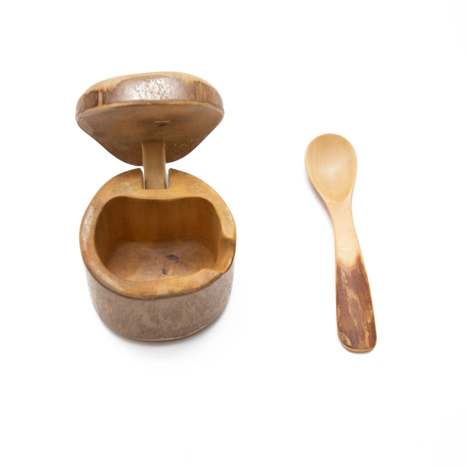 Mini Salt Box & Spoon - Coffeewood from HumanKind Fair Trade ...
