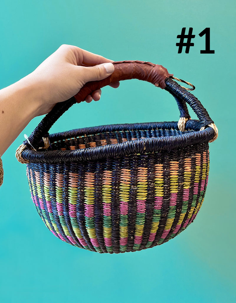 Colorful Small Market Basket from HumanKind Fair Trade - HumanKind Fair ...