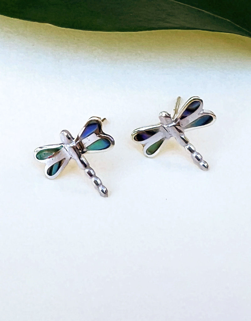 Abalone Dragonfly Stud Earrings from HumanKind Fair Trade - HumanKind Fair Trade