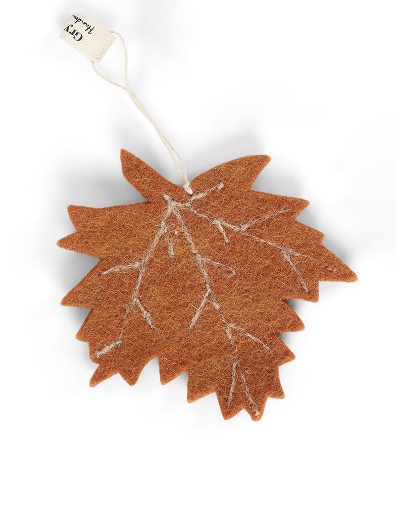 Felt Maple Leaf Ornament from HumanKind Fair Trade - HumanKind Fair Trade