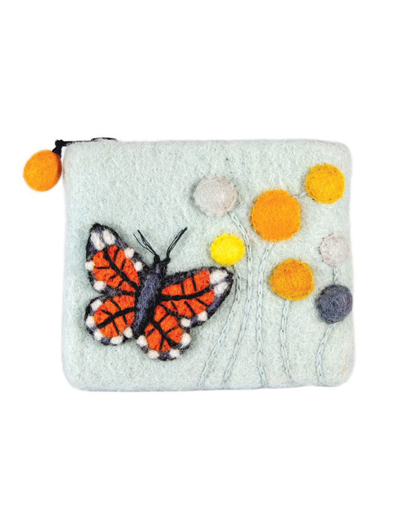 Monarch Felt Coin Purse from HumanKind Fair Trade - HumanKind Fair Trade