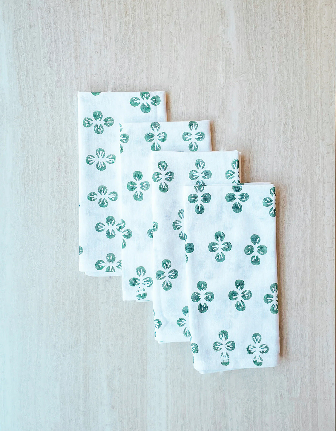 Sage Green Dogwood Napkin Set from HumanKind Fair Trade - HumanKind ...