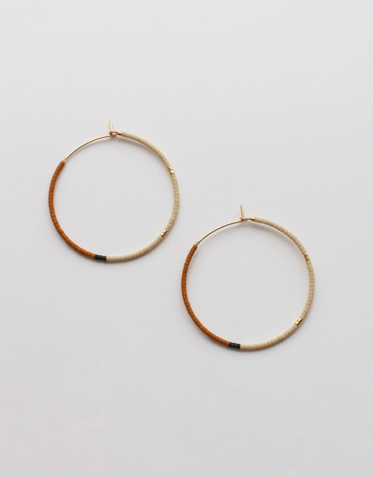 Large Rust Mala Hoop Earrings from HumanKind Fair Trade - HumanKind ...