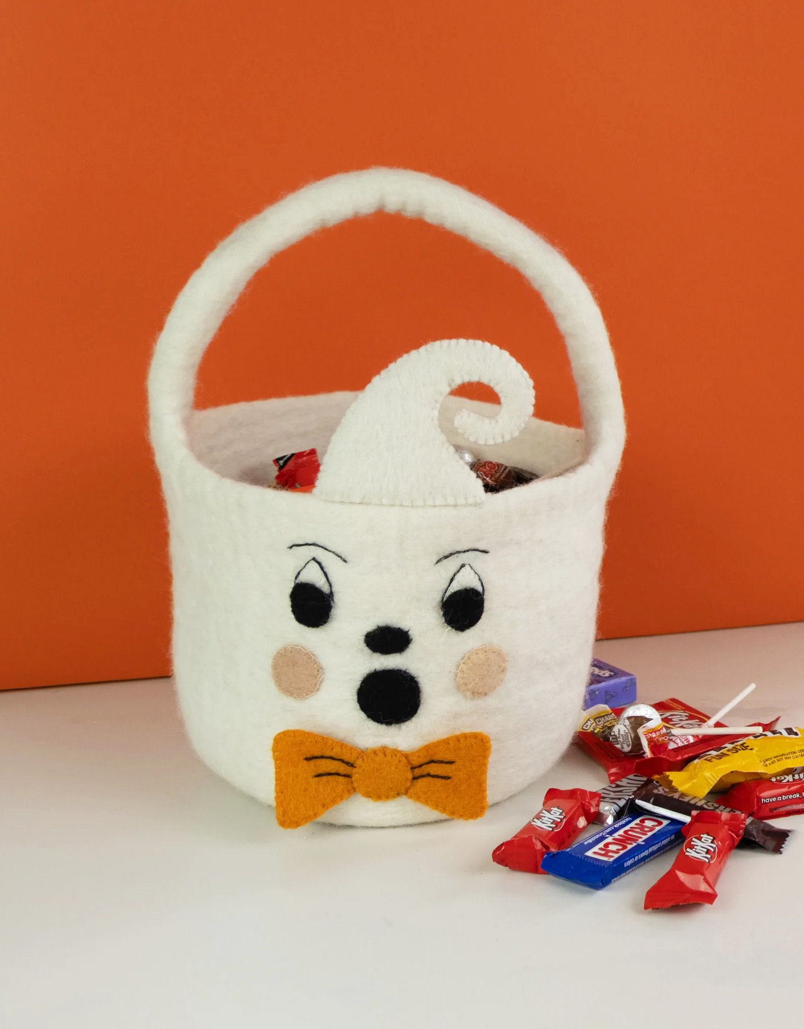 Felt Bucket - Halloween Ghost from HumanKind Fair Trade - HumanKind ...