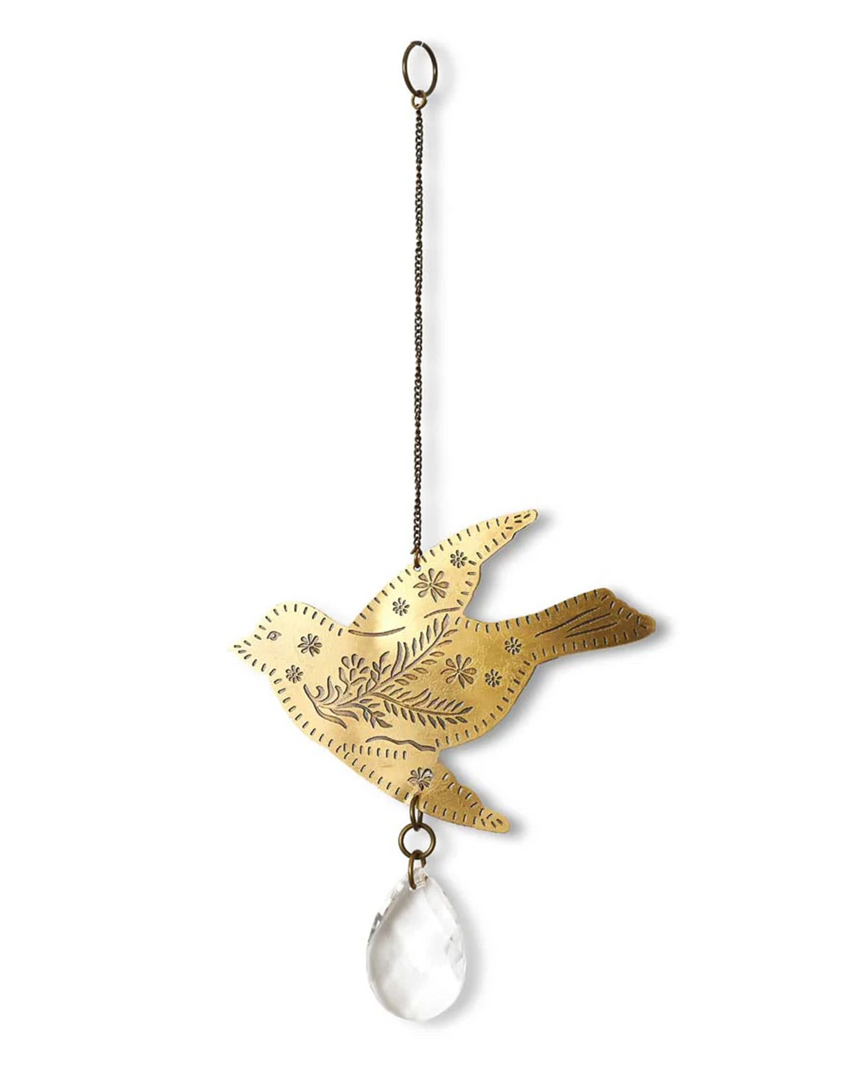 Surya Bird Engraved Brass Suncatcher from HumanKind Fair Trade ...
