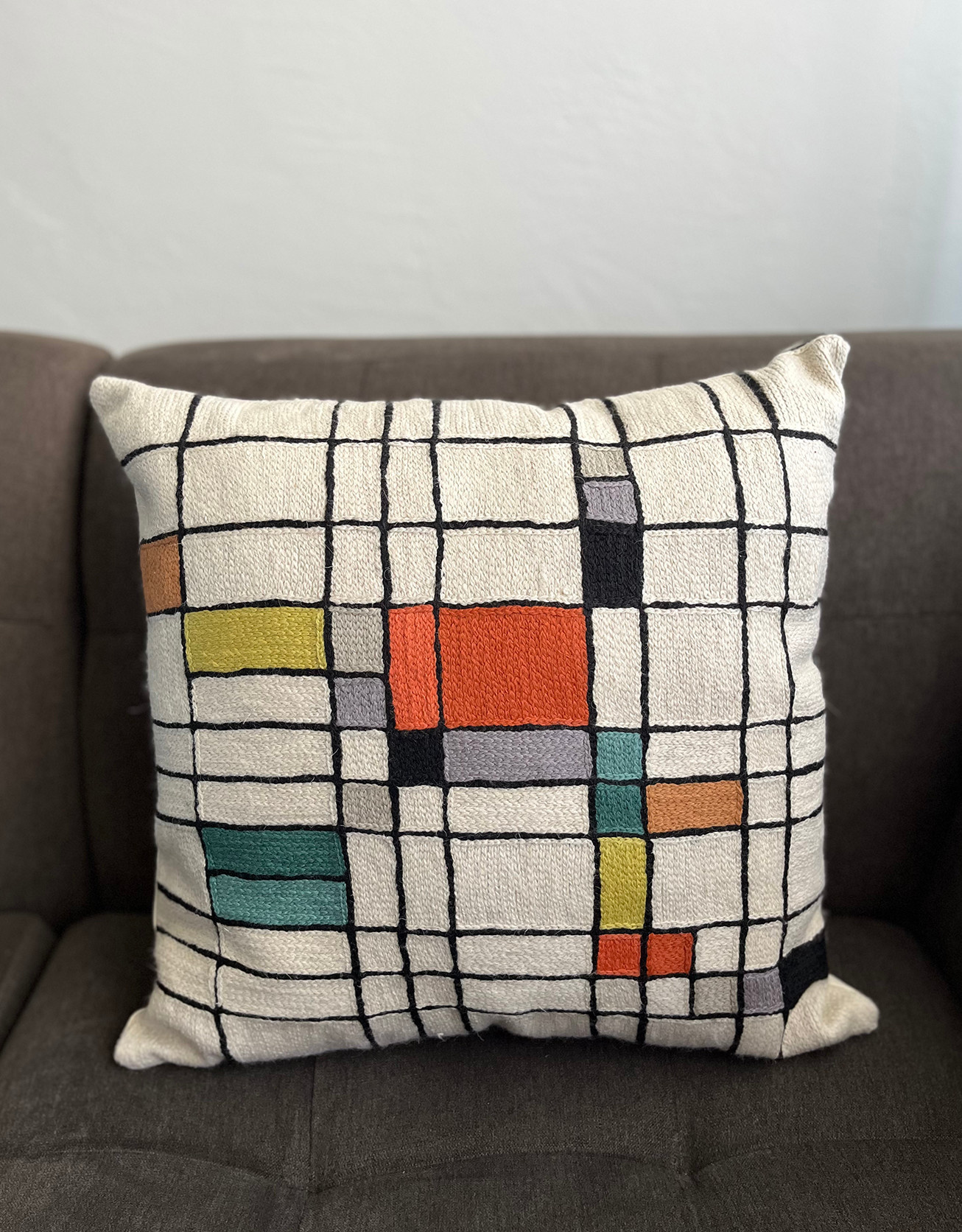 18" Delaney Mod Blocks Throw Pillow from HumanKind Fair Trade ...