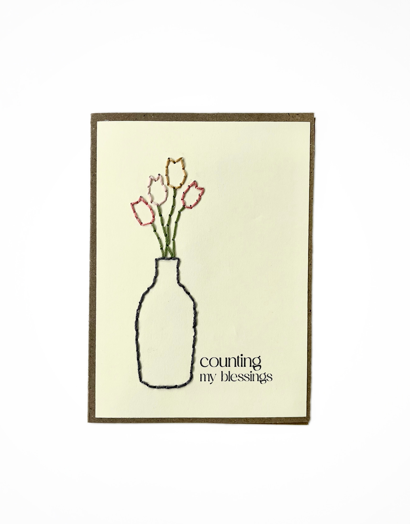 Counting My Blessings Handstitched Card from HumanKind Fair Trade ...