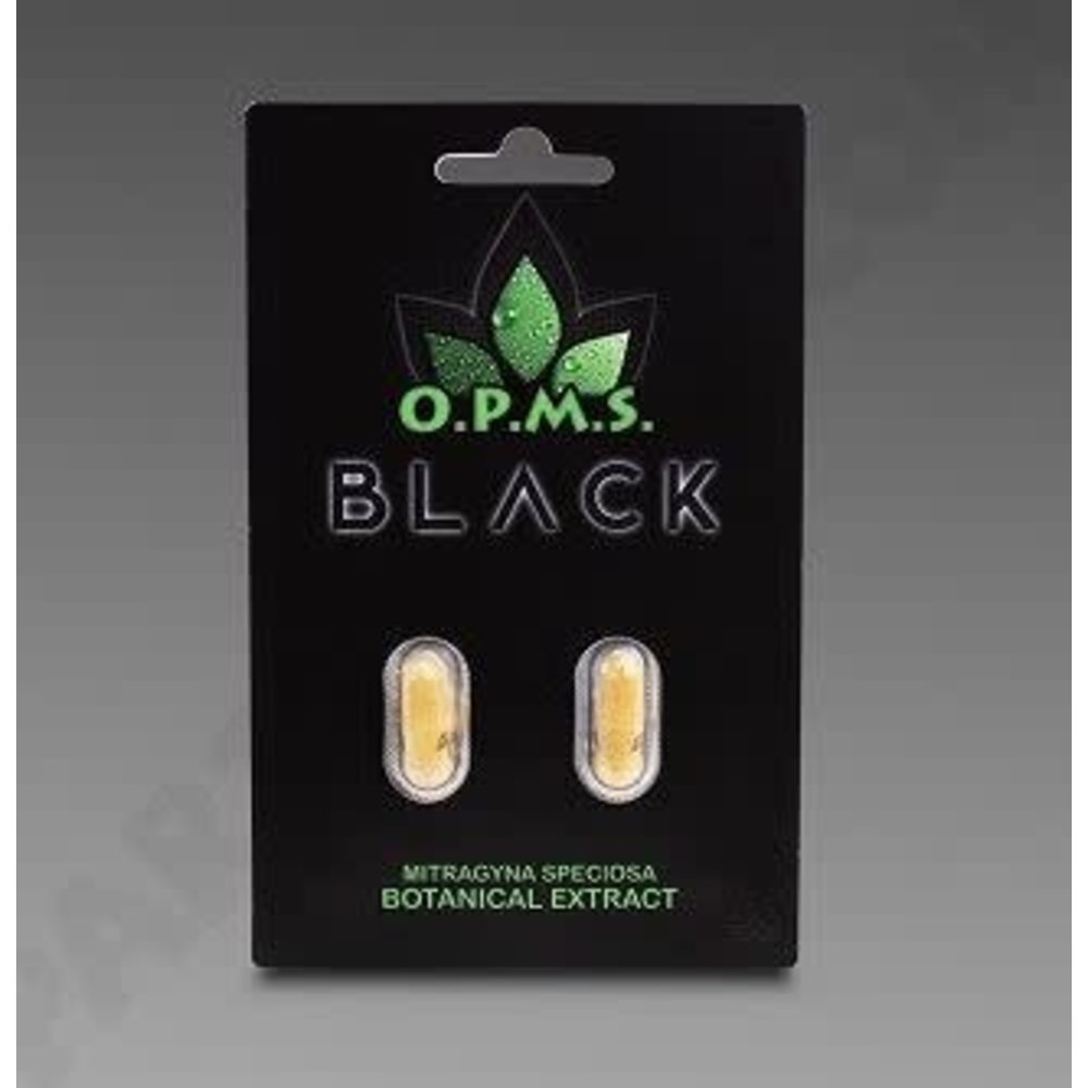 OPMS - Kratom Extract Capsules Black 2ct - TGR-NOW Smoke Vape Delivery ...