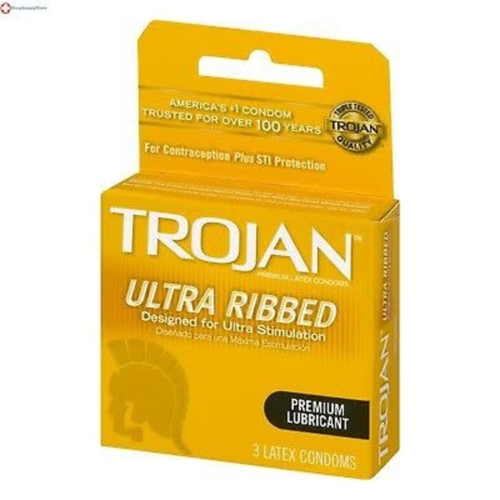Trojan Trojan - Lubricated Latex Condom Ultra Ribbed 3ct - TGR-NOW ...