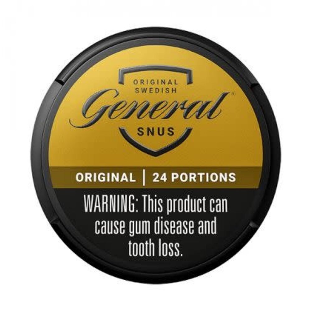 General - Snus Swedish 24ct - TGR-NOW Smoke Vape Delivery Los Angeles