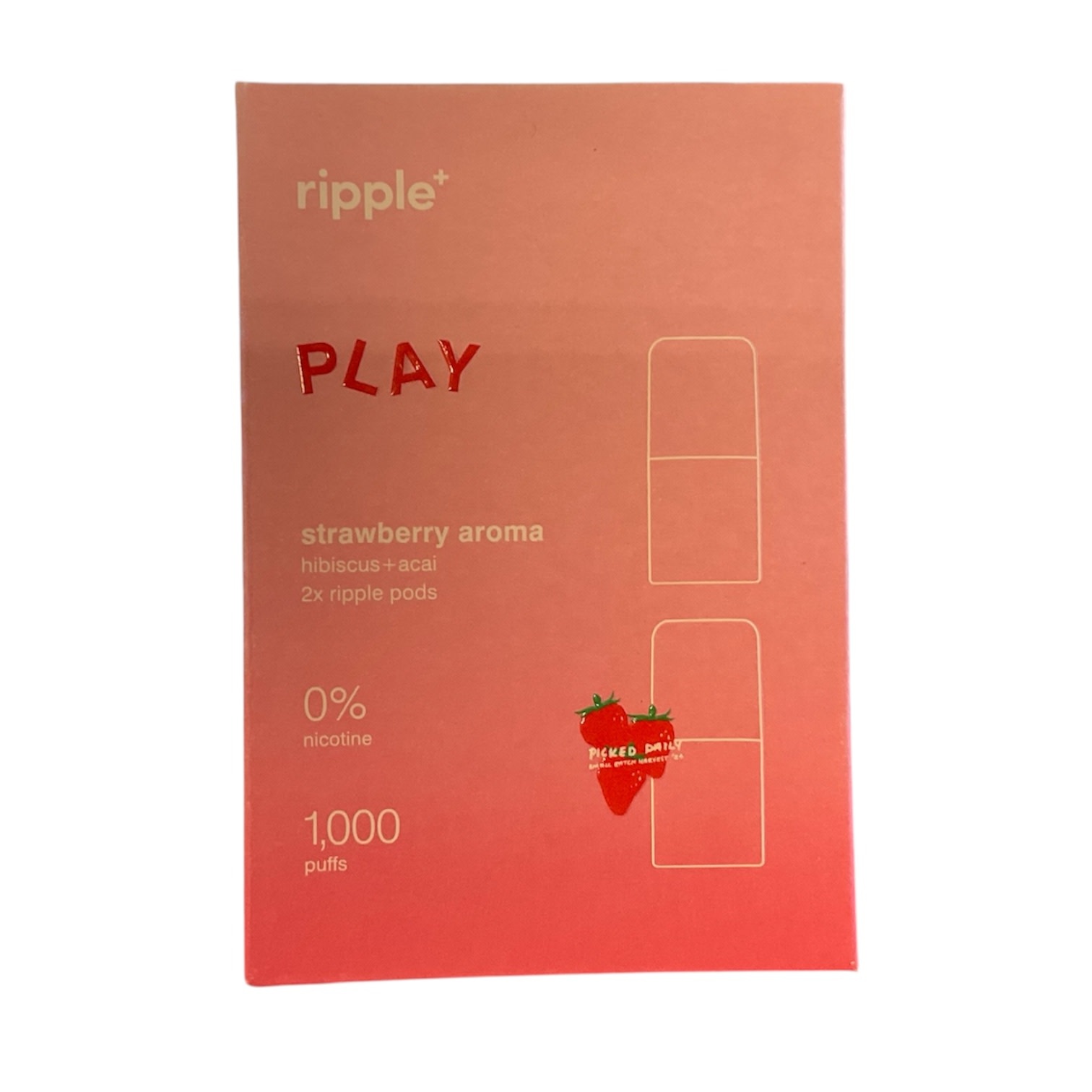 Ripple - Pods Version 1 Aroma Flavor No Nicotine 1000 Puffs 2pk - TGR ...