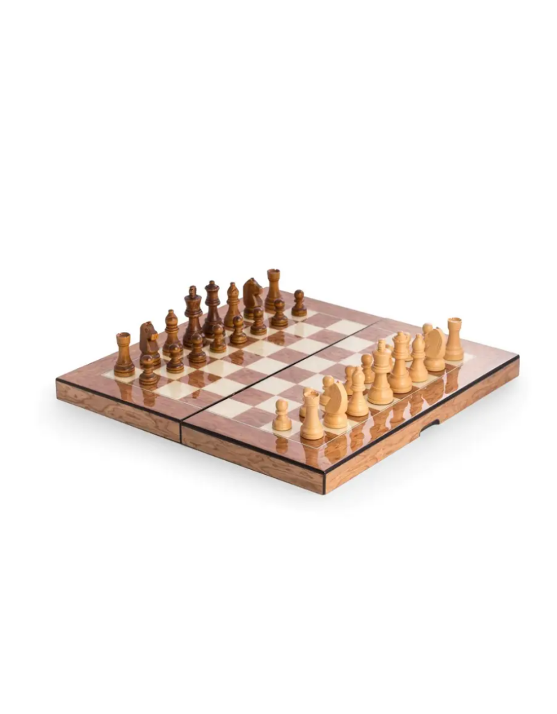 Backgammon/Chess Set - Wood Lacquered - Pour HoMMe