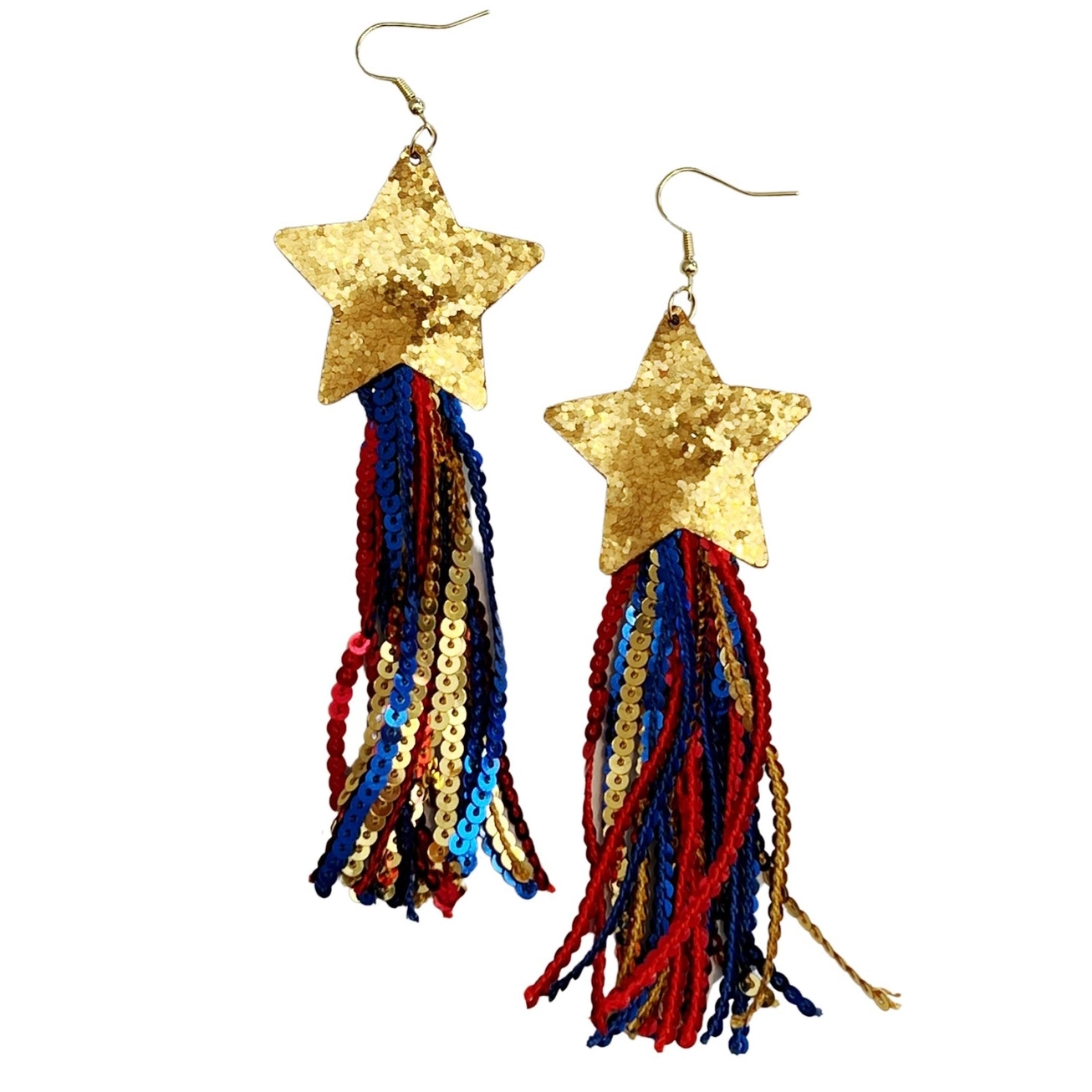Pelicans Star Fringe Earrings - The Old School