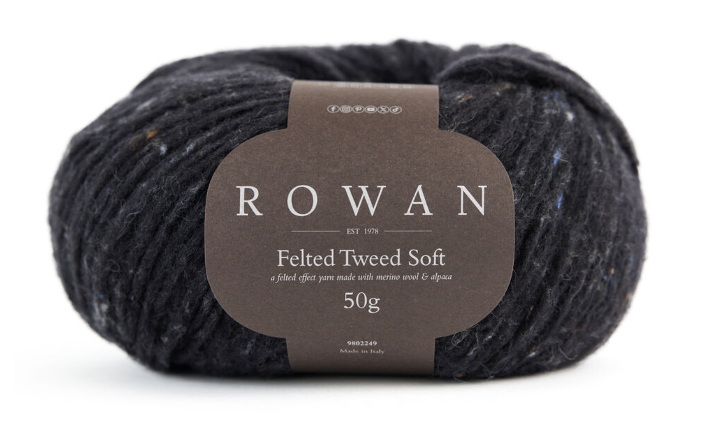 Rowan - Felted Tweed Soft 10019, Black - The Tinsmith's Wife
