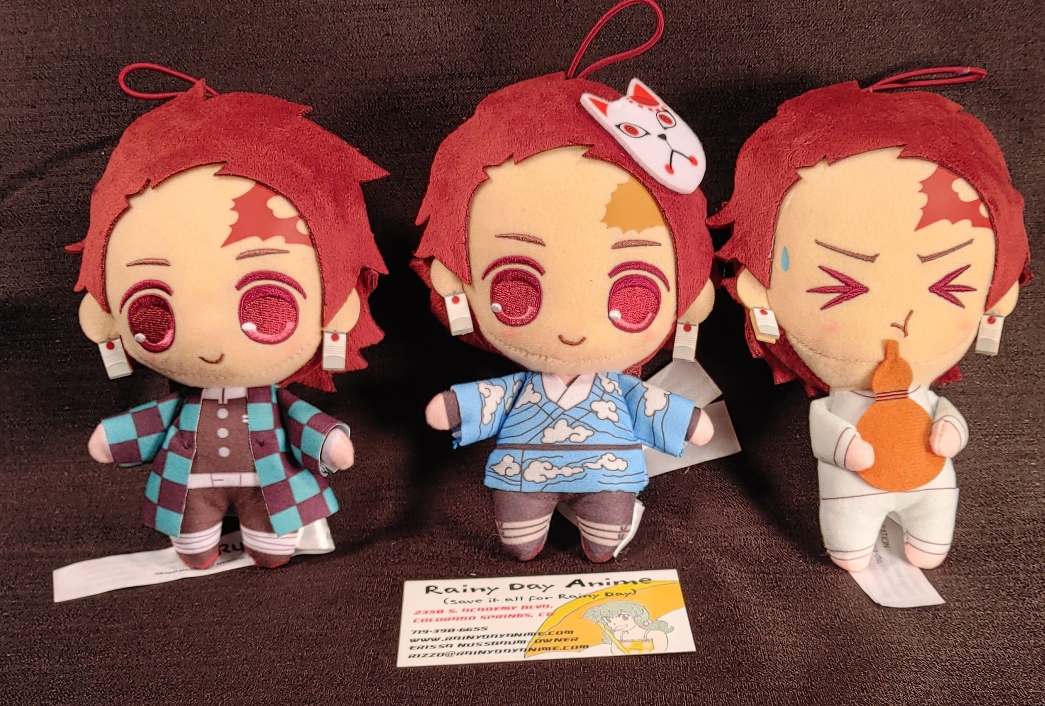 Demon Slayer Tanjiro Trio FuRyu Plush Set - Rainy Day Anime