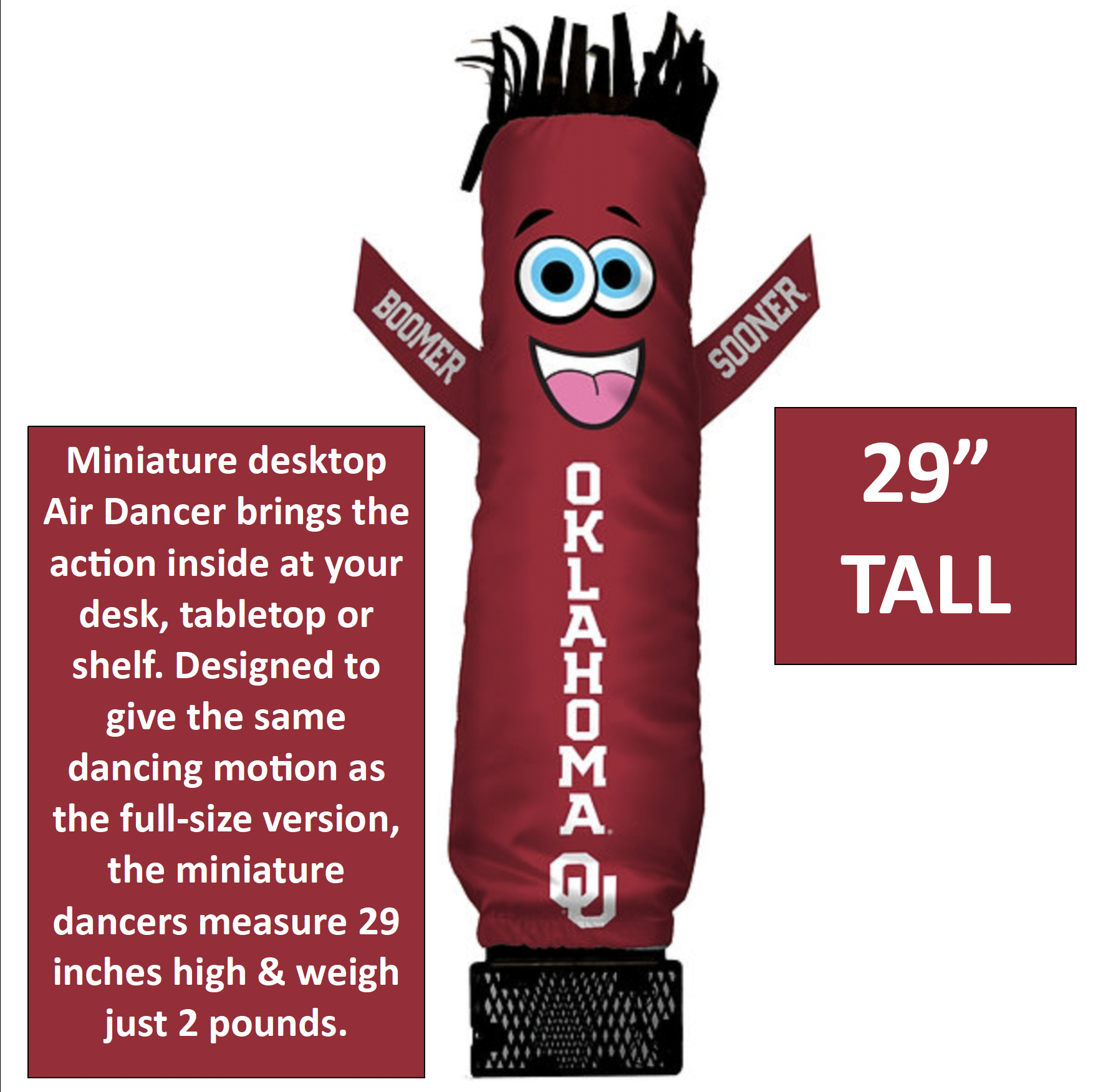 OU 29" Mini Desktop Air Dancer | Mini Air Dancer for Desk - Balfour of ...