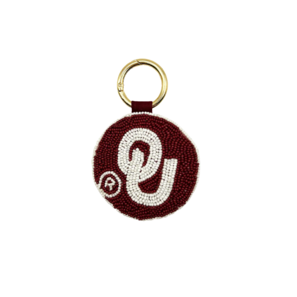 OU Beaded Key Ring - Balfour of Norman