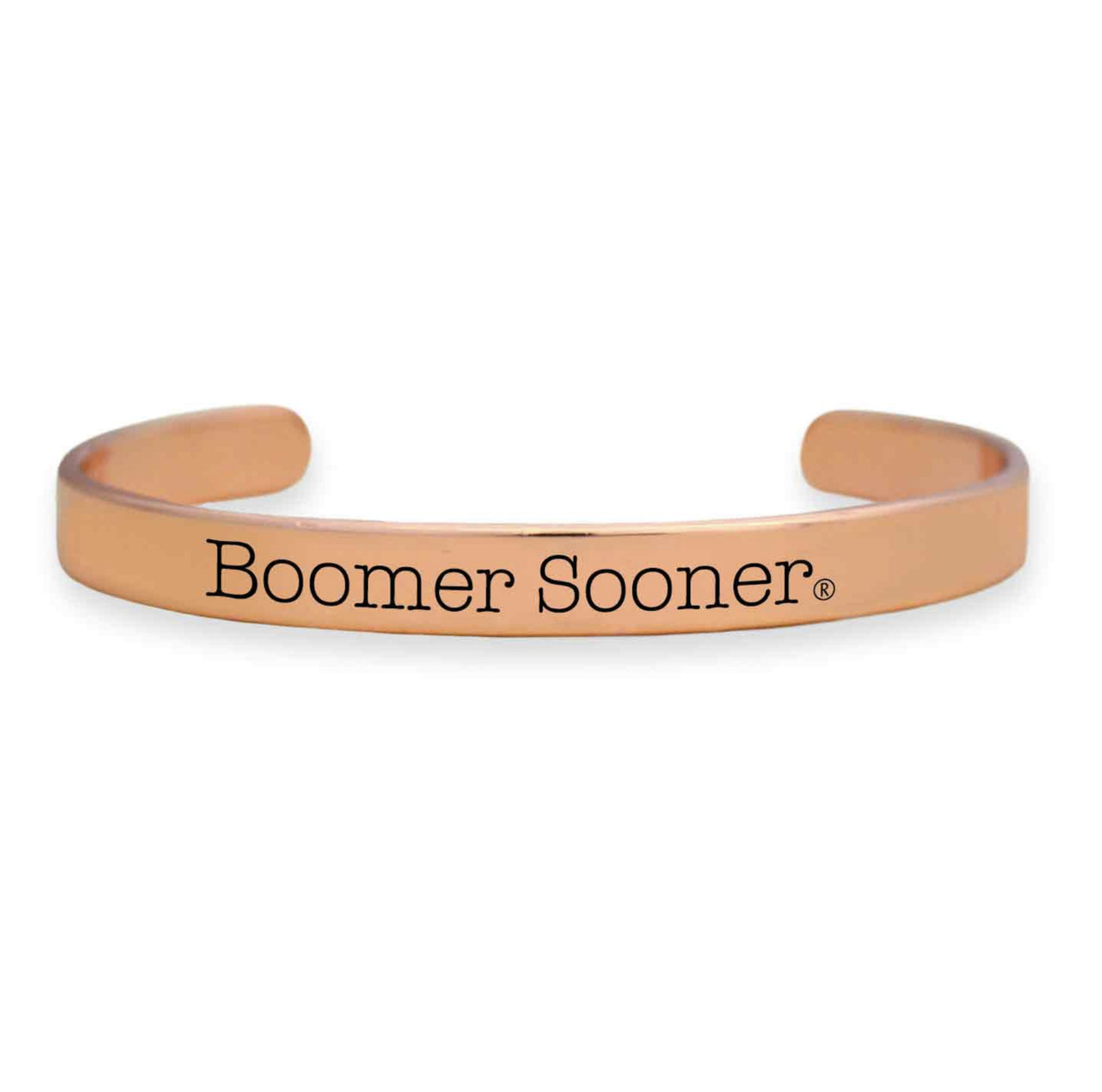 Boomer Sooner Rose Gold Cuff Bracelet - Balfour of Norman
