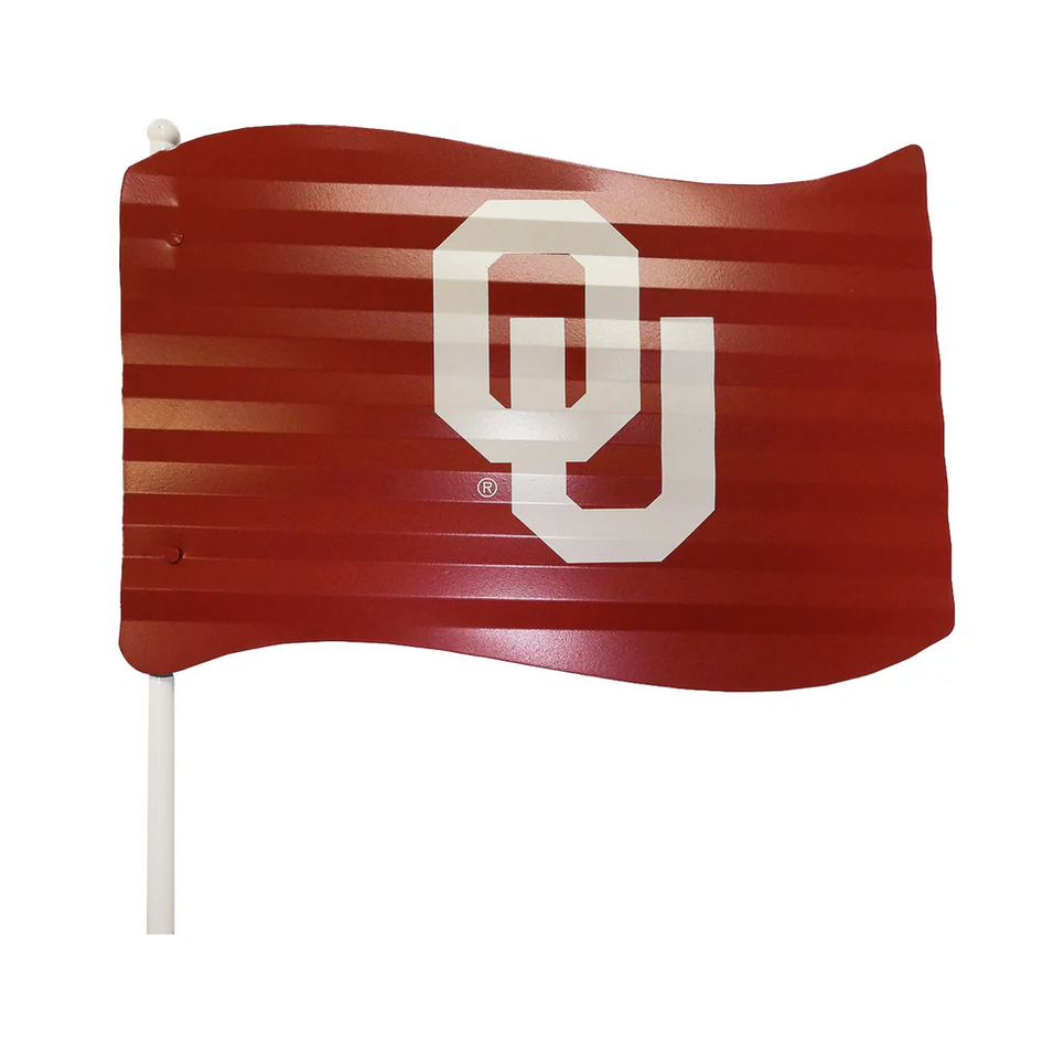 OU 33" Tall Metal Yard/Garden Flag - Balfour of Norman