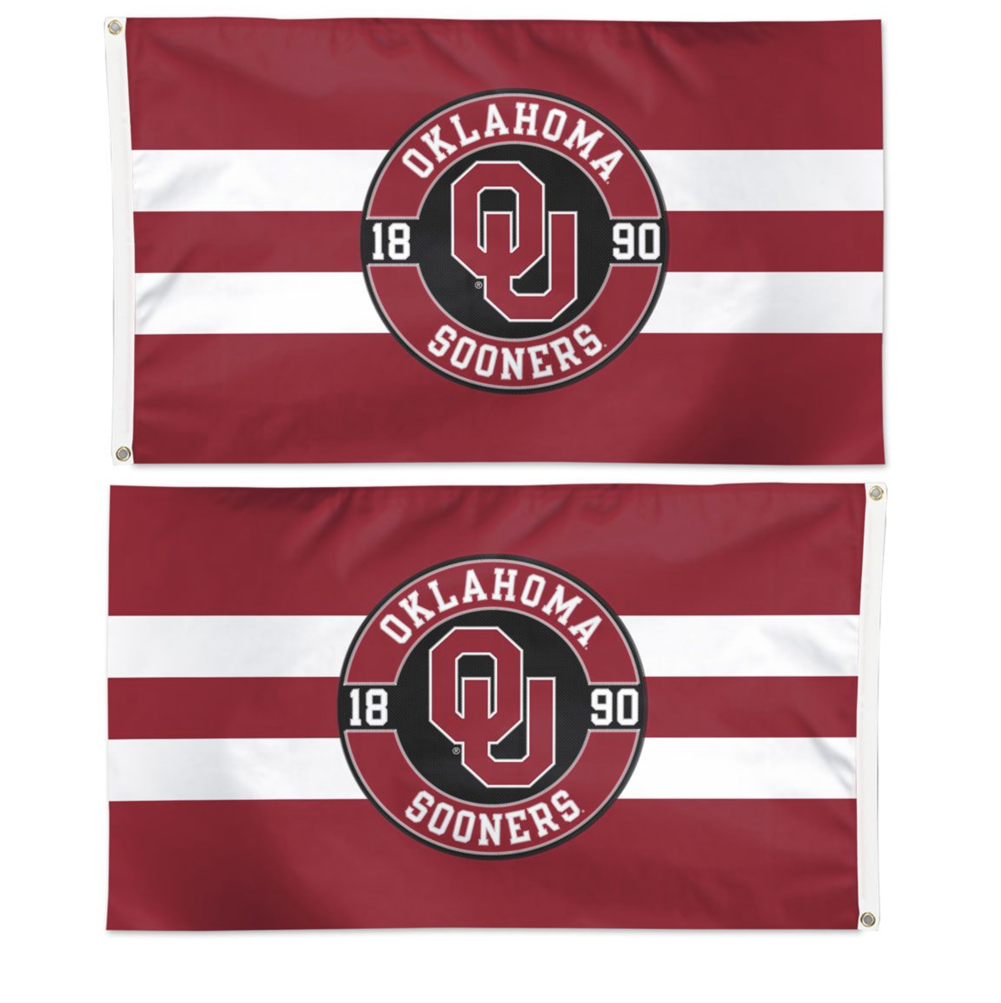OU Striped Applique Flag 3'x5' - Balfour of Norman