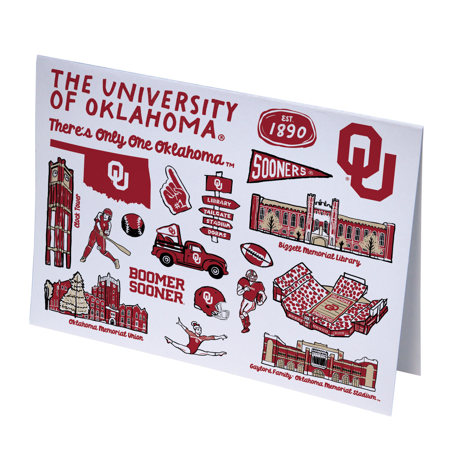 Oklahoma Sooners Impressions Notecards (10pk) - Balfour of Norman