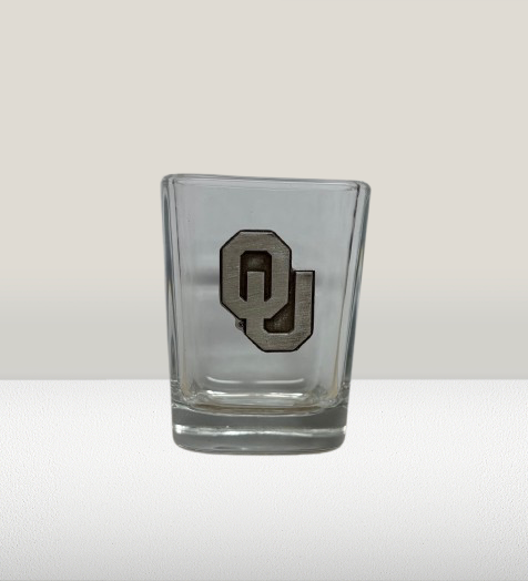 OU Pewter 2oz Square Shot Glass - Balfour of Norman