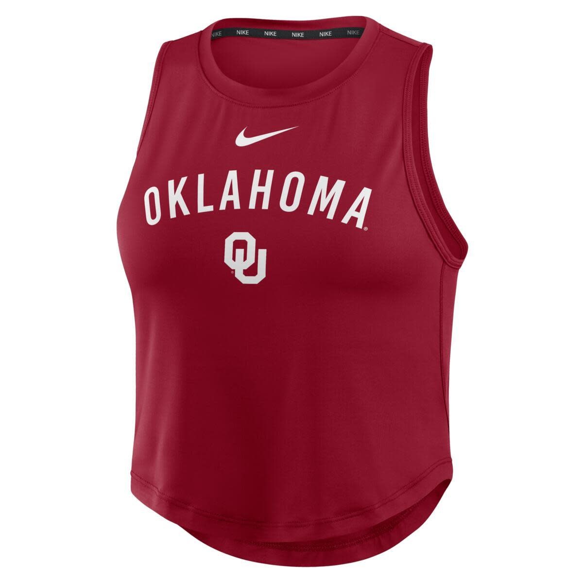 Women's Oklahoma OU Nike One Dri-Fit Crop Tank - Balfour of Norman