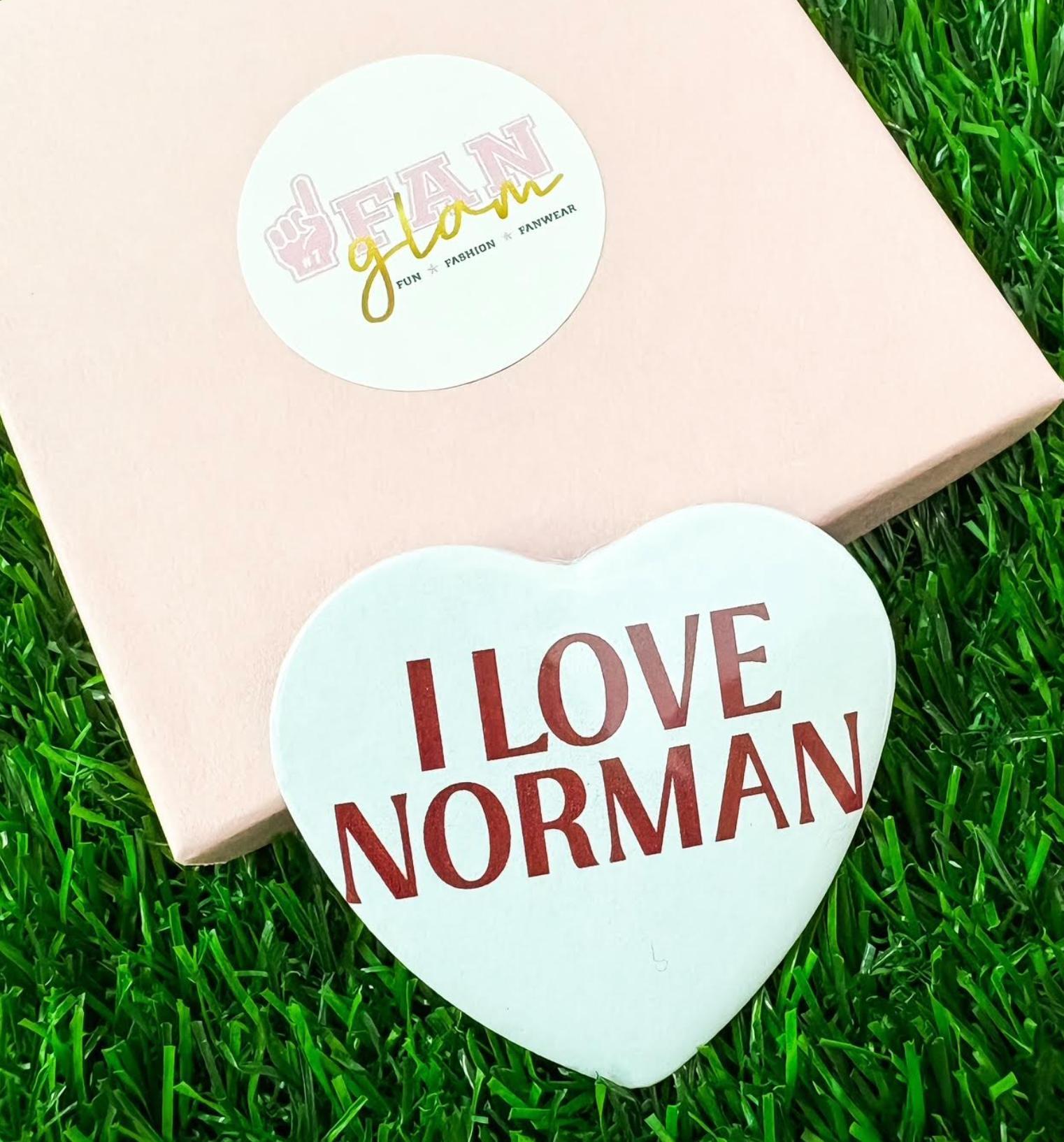 I Love Norman Heart Button - Balfour of Norman