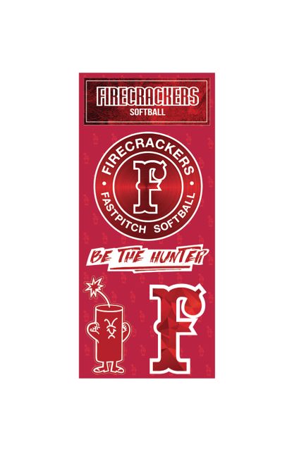 FC Sticker Sheet RED - Firecracker Softball Gear