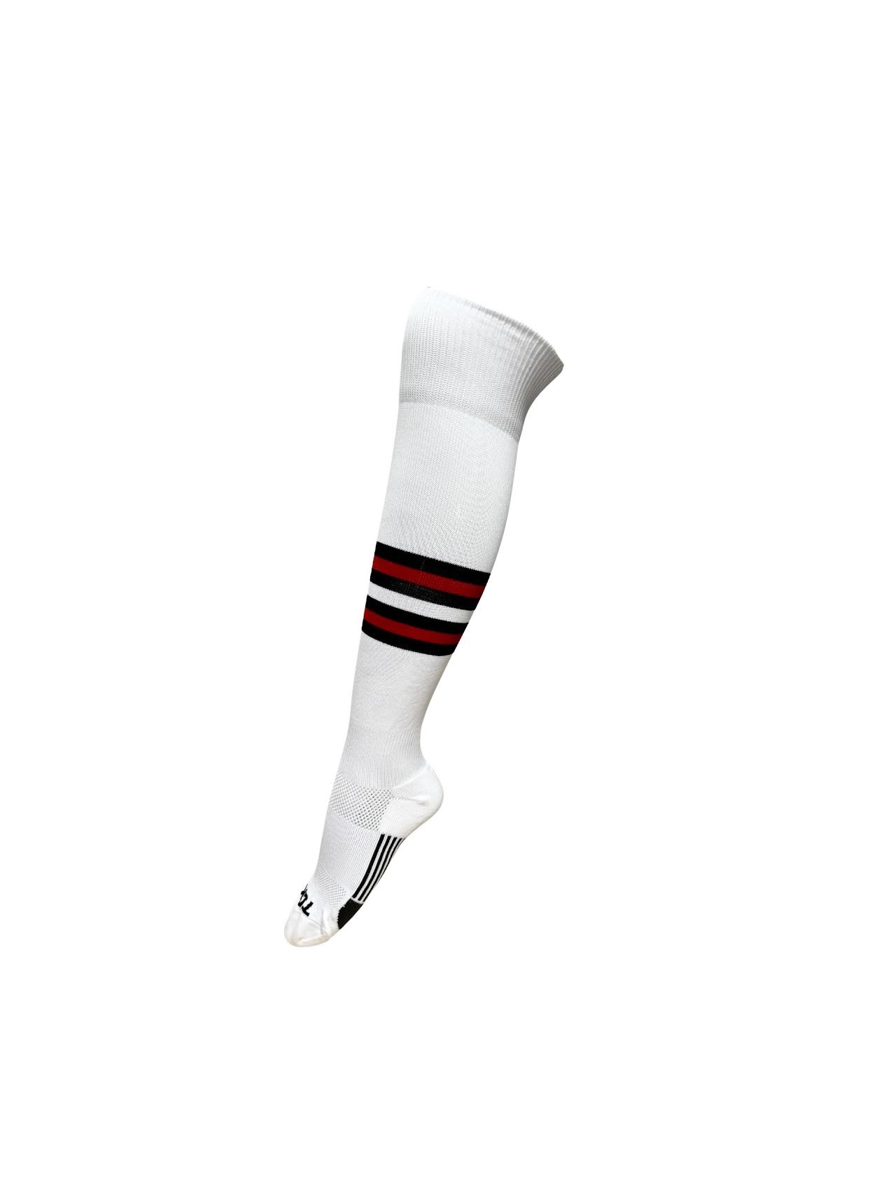 Striped Socks White Red Black Firecracker Softball Gear