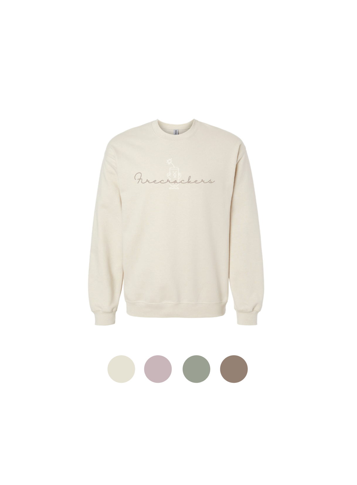 Script Crewneck Sweatshirt - Firecracker Softball Gear