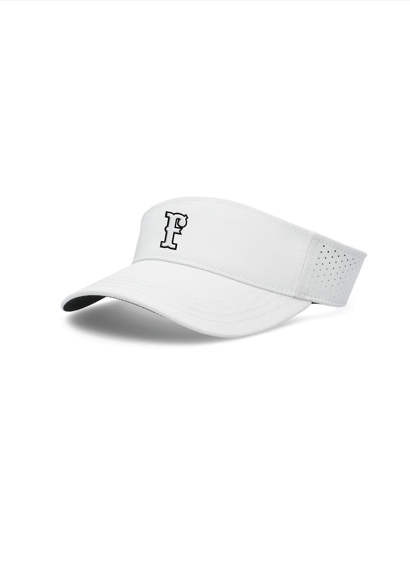 Perforated Visor White/Black - Firecracker Softball Gear