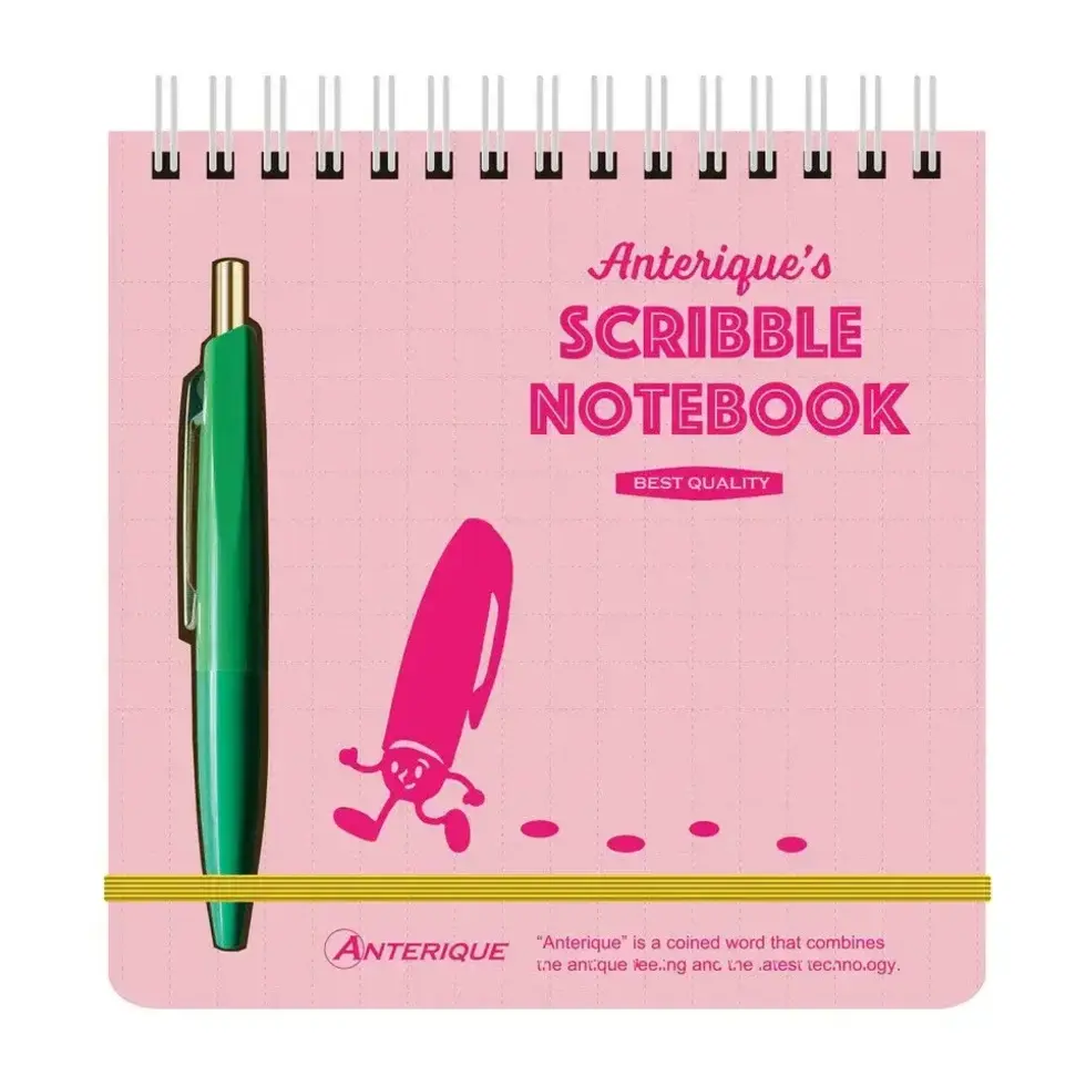 Notepad - Mini Pen Scribble set: Pink - Awesome Brooklyn