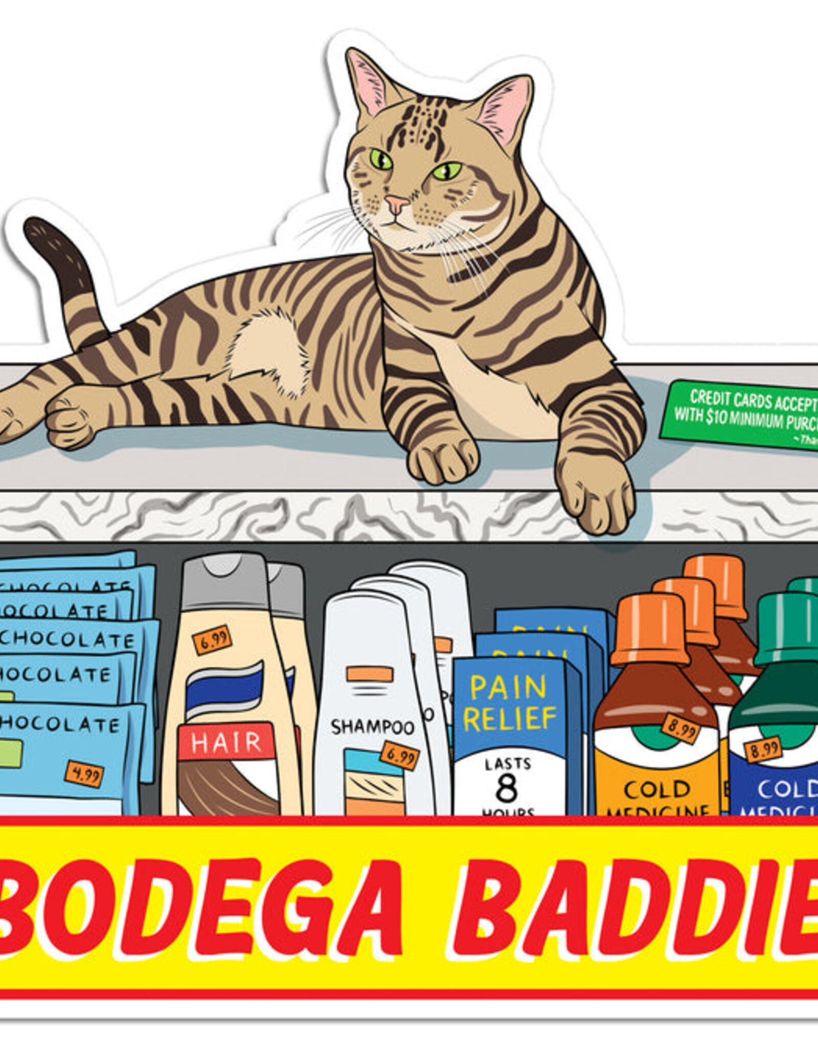 Sticker - Bodega Baddie Cat - Awesome Brooklyn