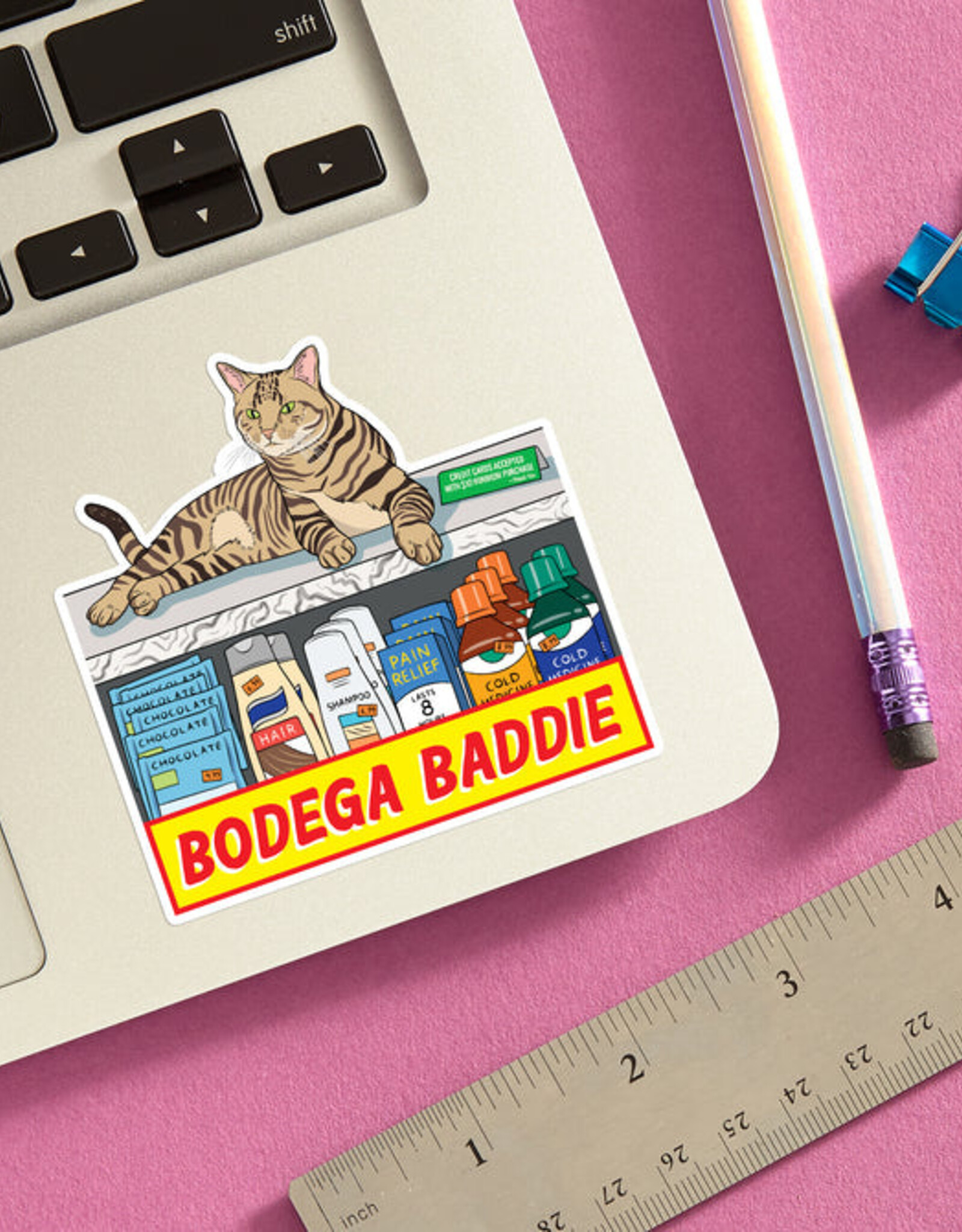 Sticker - Bodega Baddie Cat - Awesome Brooklyn