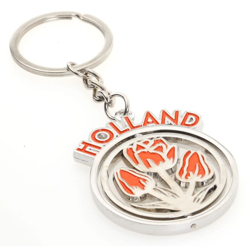 Matix Key Chain Holland Spinning Tulips Orange - Peters Gourmet Market