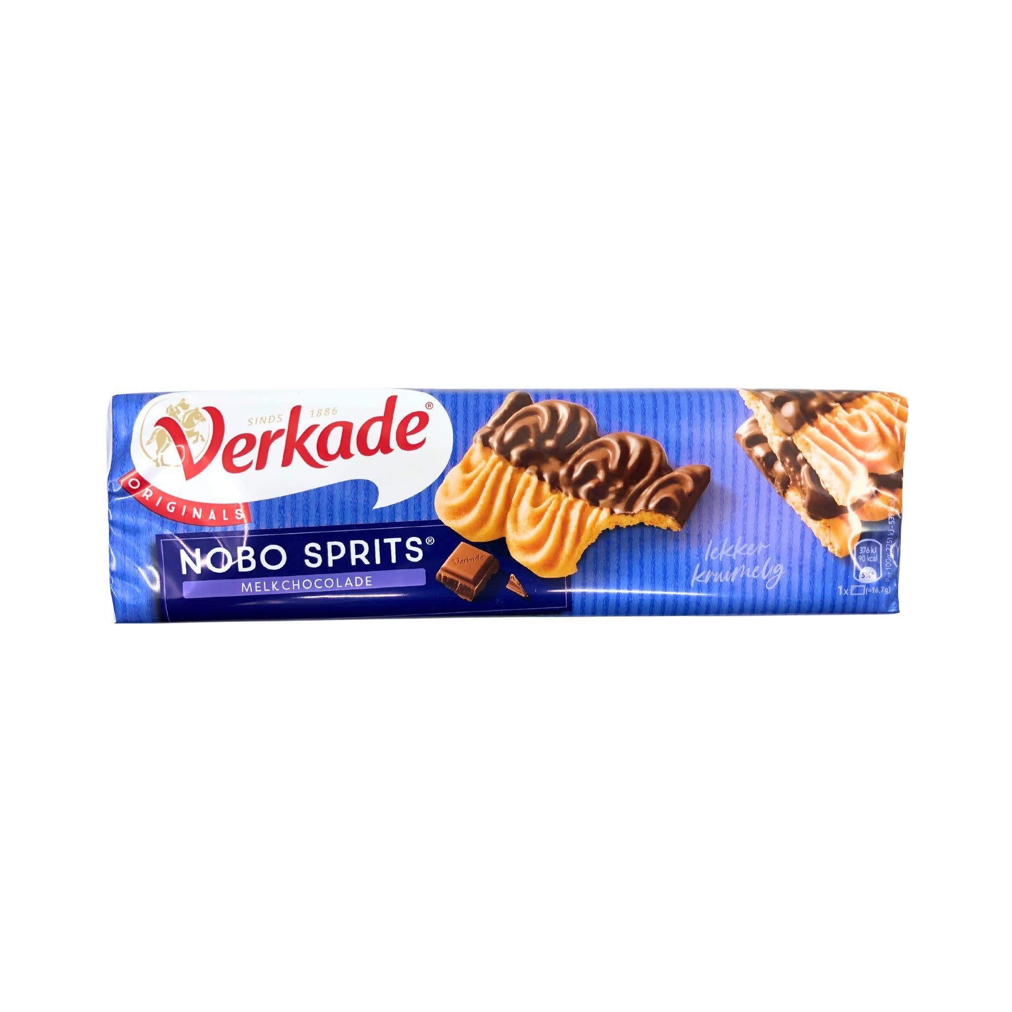 Verkade Nobo Milk Choc Sprits Cookies 7 oz - Peters Gourmet Market