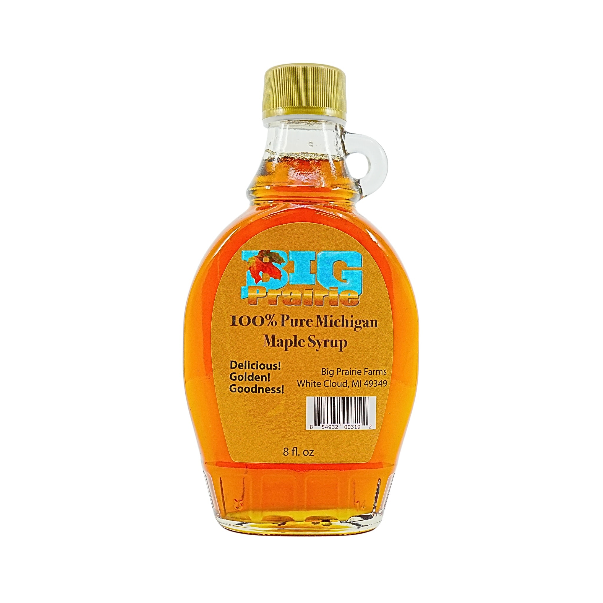 Big Prairie 100% Pure Michigan Maple Syrup 8.8 oz glass - Peters ...
