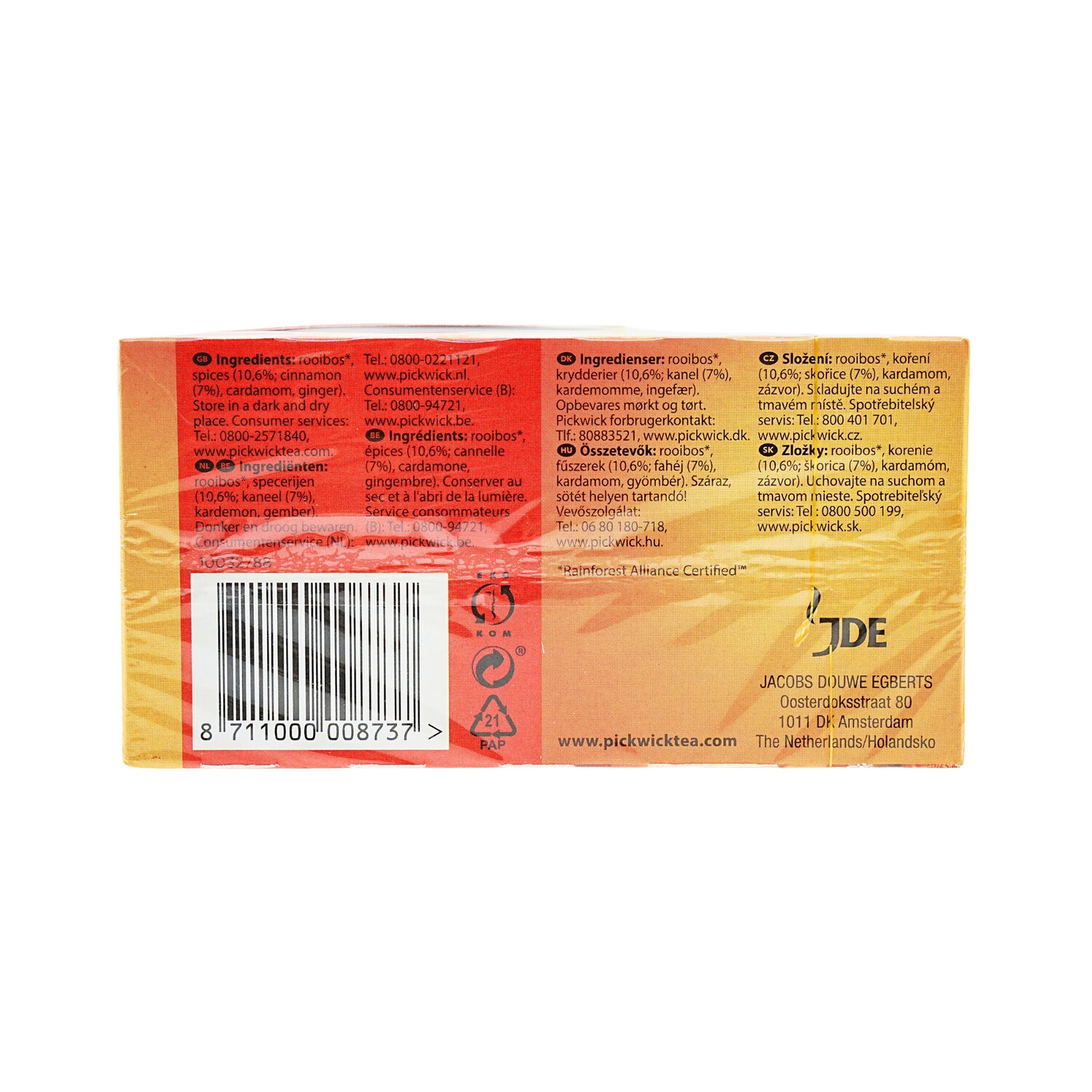 Pickwick Rooibos Original Tea 20Ct - Peters Gourmet Market