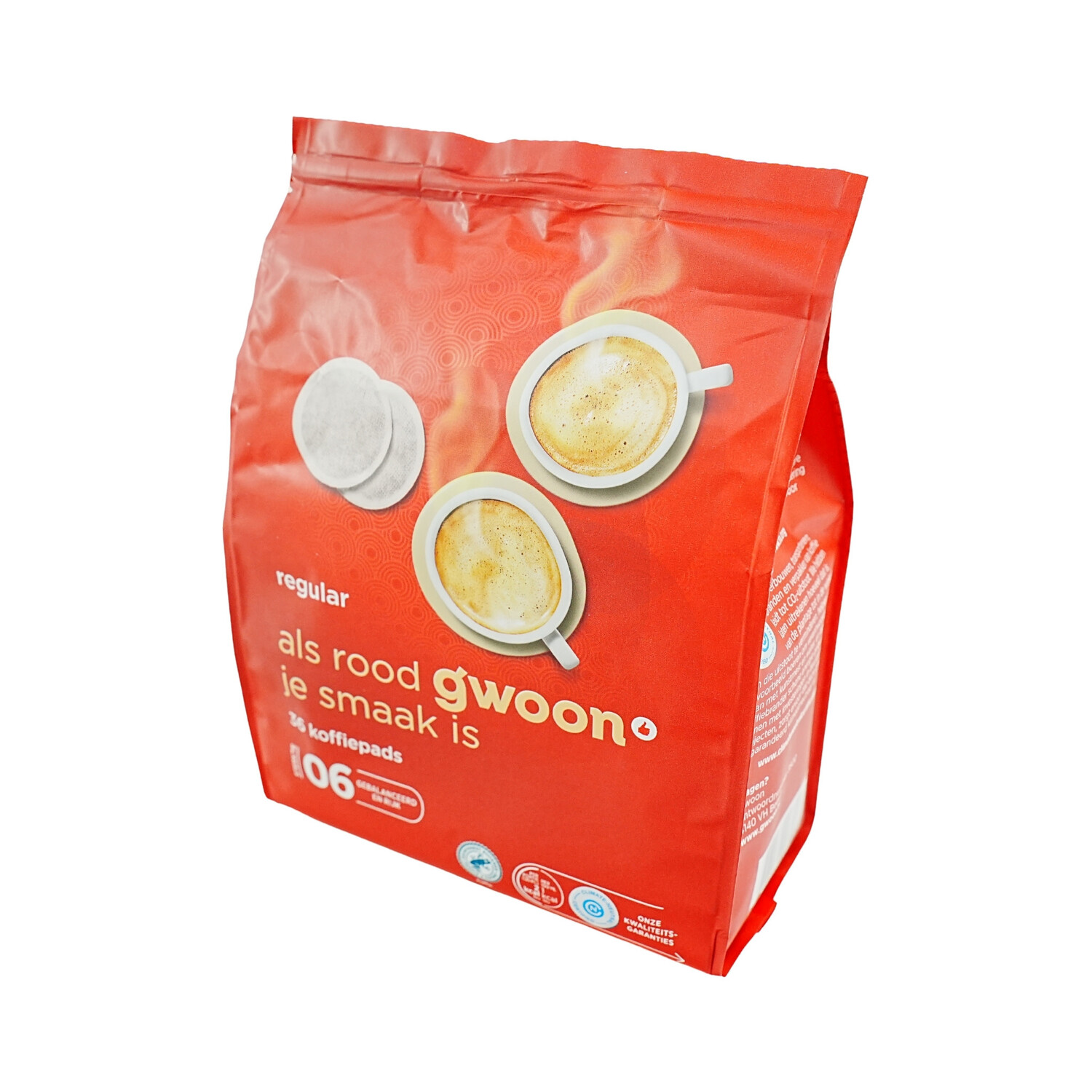 Gwoon REGULAR Roast Coffee pads 36 ct - Peters Gourmet Market