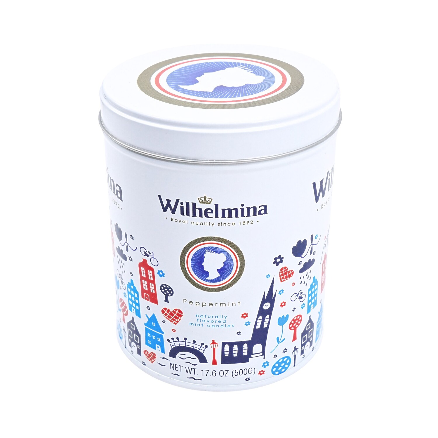 3.5 Ounce Candy Container Wilhelmina Peppermints In Slide Top Tin - 3.5 ...