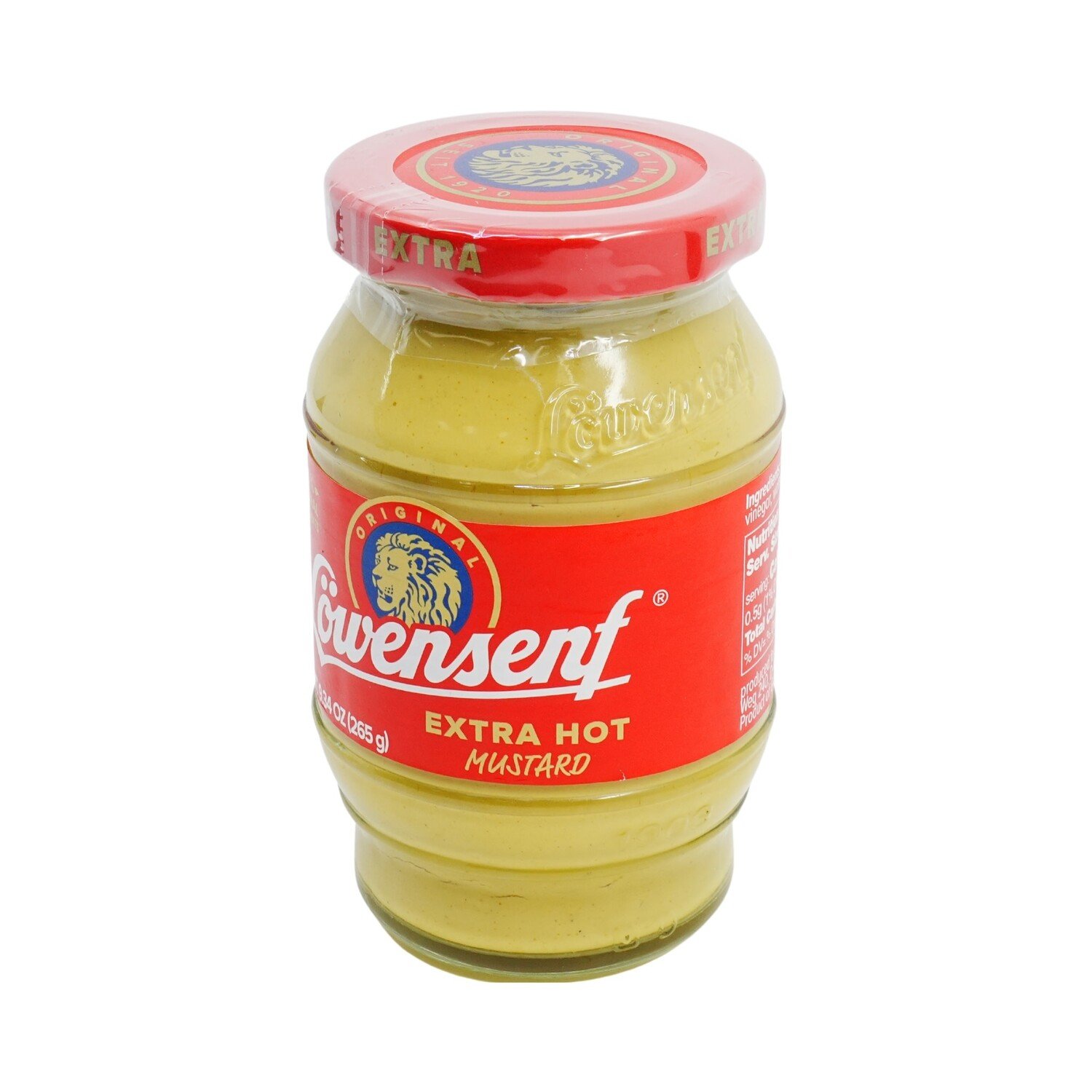 Lowensenf Extra Hot Mustard 9.3 oz - Peters Gourmet Market