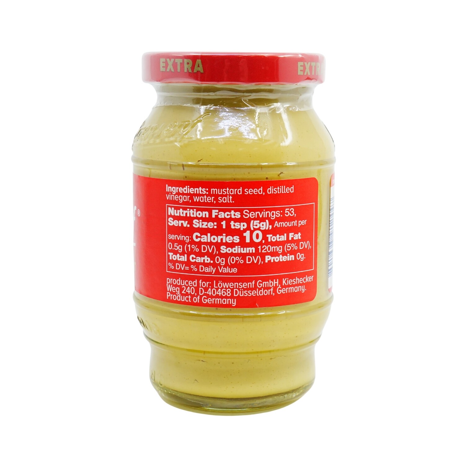 Lowensenf Extra Hot Mustard 9.3 oz - Peters Gourmet Market