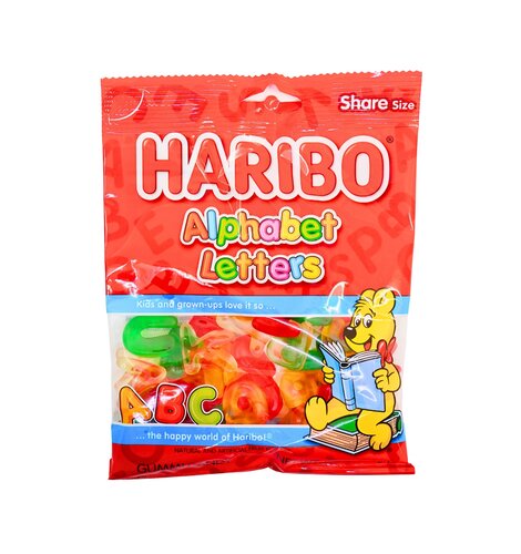 Haribo Alphabet Letters 5oz Bag 12/cs - Peters Gourmet Market