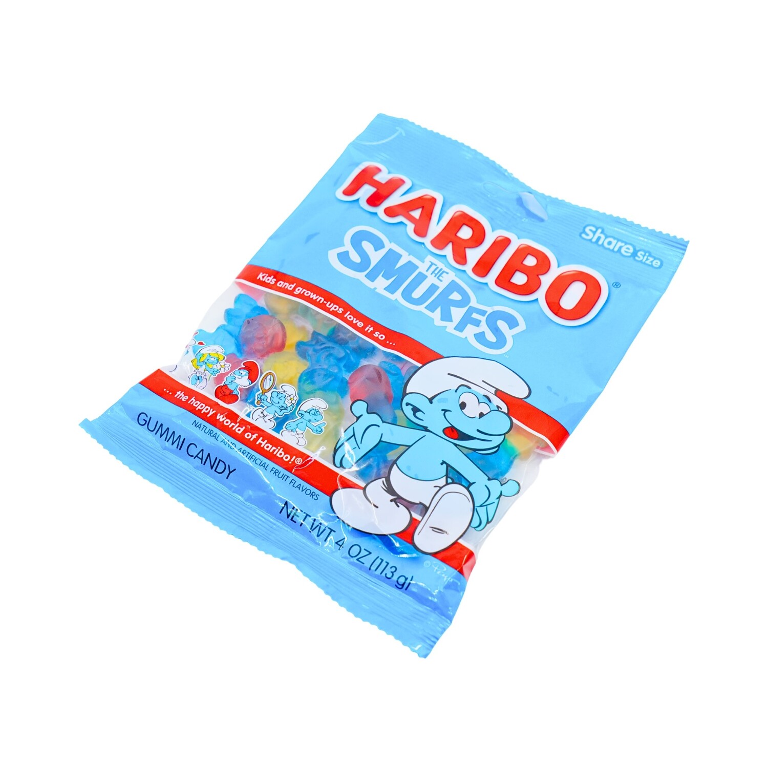 Haribo Smurf Gummi Candy 5oz Bag 12/cs - Peters Gourmet Market